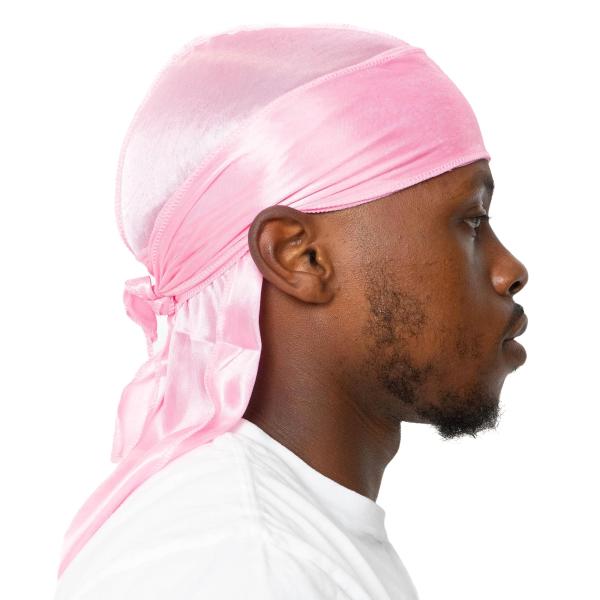 商品名: プレミアムシルキードンラグ (複数色) ? 優れた圧縮 | センセーショナルな快適性と豪華な素材, バブルガム, One Size The Dons - Well-Crafted Silky Durag for Men and W...