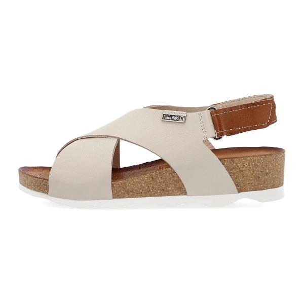 商品名: Pikolinos レディース マホン ストラップ ウェッジサンダル, Marfil(マーフィル)。, 7.5-8 PIKOLINOS Wedge sandals Leather Mahon for Womanブランド: PIKO...
