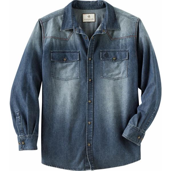 商品名:  Legendary Whitetails Men's Standard Outlaw Western Shirt, Medium Wash Denim, Largeブランド: Legendary Whitetails商品サイズ:...