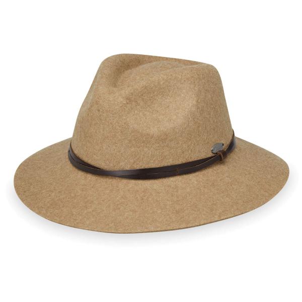 商品名: Wallaroo Hat Company レディース アスペンフェドーラ スタイリッシュな日焼け防止 UPF50+ ウール100% 調節可能 収納可能 US サイズ: One Size カラー: ベージュ Wallaroo Hat...