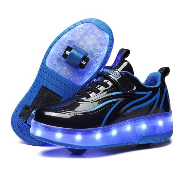 商品名:  BFOEL Kids Roller Skates USB Chargable LED Light Up Shoes 2 Wheel Skate Sneaker Best Gift for Boys Girls Birthday ...