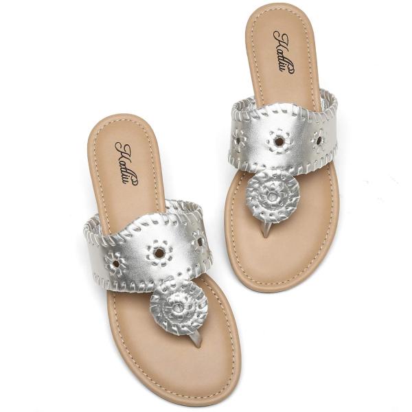 商品名:  katliu Women's Flat Sandals Flip Flop Sandals Dressy Thong Sandals Silverブランド: katliu商品サイズ: 11高さ: 29.1084cm横幅: 11....