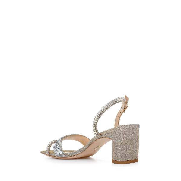 商品名: Badgley Mischka レディース ビートライス ヒールサンダル, ブラッククレープ。, 7 Badgley Mischka Women's Beatrice Heeled Sandal, Black, 7ブランド: Ba...