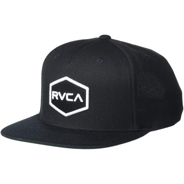 商品名: RVCA Hat Sombrero, Snapback-Gorro, Color Negro y Blanco, Talla 〓nica para Hombre RVCA Men's Adjustable Straight Bri...