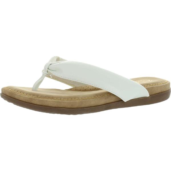 商品名: CLIFFS BY WHITE MOUNTAIN Forgivingレディース クッション付きビーチサンダル US サイズ: 6.5 カラー: ホワイト CLIFFS BY WHITE MOUNTAIN Forgiving Wom...