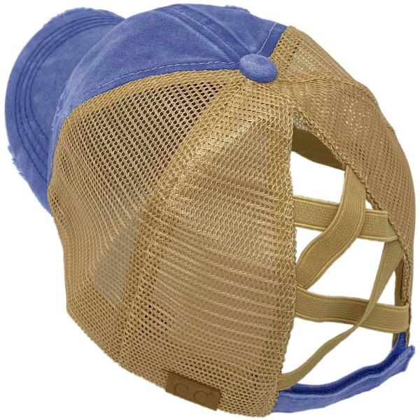 商品名:  C.C Ponytail Criss Cross Messy Buns Ponycaps Baseball Cap Dad Trucker Mesh Hat (Distressed Blue Moon)ブランド: C.C商品サイ...