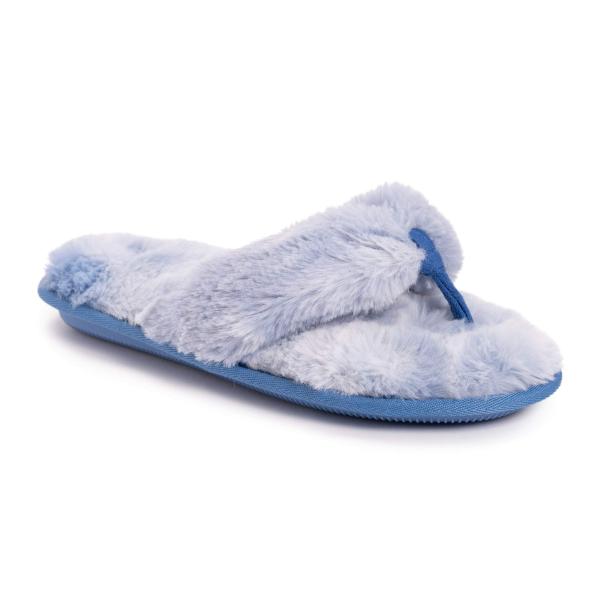 商品名: MUK LUKS レディース Maren Tバック Slpr-ブルー クラウドスカイスリッパ US サイズ: L カラー: ブルー MUK LUKS Women's Maren Thong Slipper, Blue Cloudy...