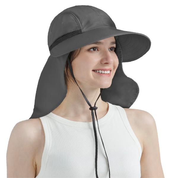商品名:  SUN CUBE Sun Hat for Women with Ponytail Hole Neck Flap, Gardening Hat for Women Sun Protection, UV Hats for Hikin...