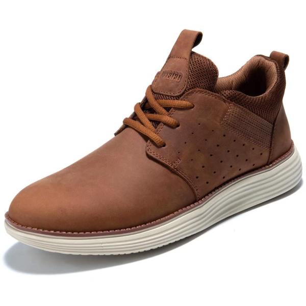 商品名:  Arkbird Leather Loafers, Casual Slip-On Sneaker Shoes for Men Dark-Brown 10ブランド: Arkbird商品サイズ: 10高さ: 33.6042cm横幅: ...