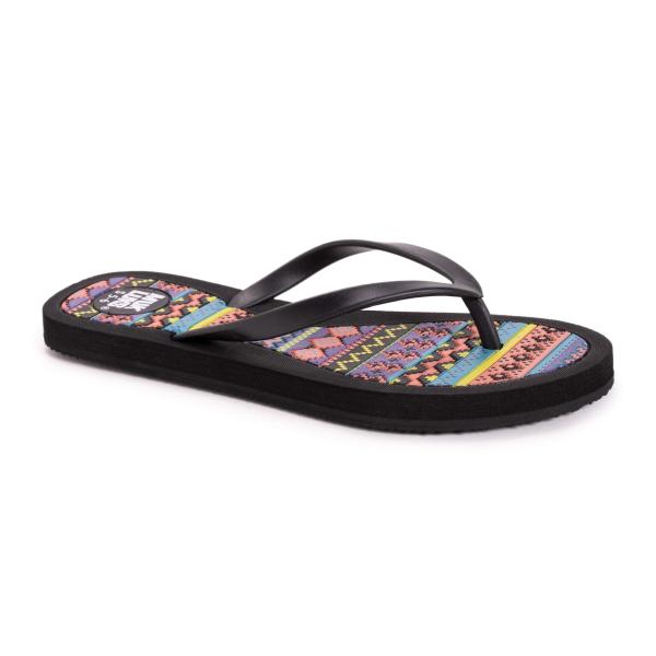 商品名: MUK LUKS Women's Peri Flip Flop Sandal, Black/Multi, X-Large PERI FLIP FLOP-BLACK MULTIブランド: MUK LUKS商品サイズ: X-Large...