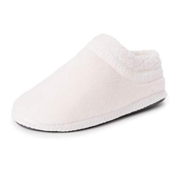 商品名: MUK LUKS レディース リタ マイクロ シェニール フルフットスリッパ US サイズ: M カラー: ホワイト MUK LUKS womens Rita Full Fit - Daisy White Slipper, Dai...