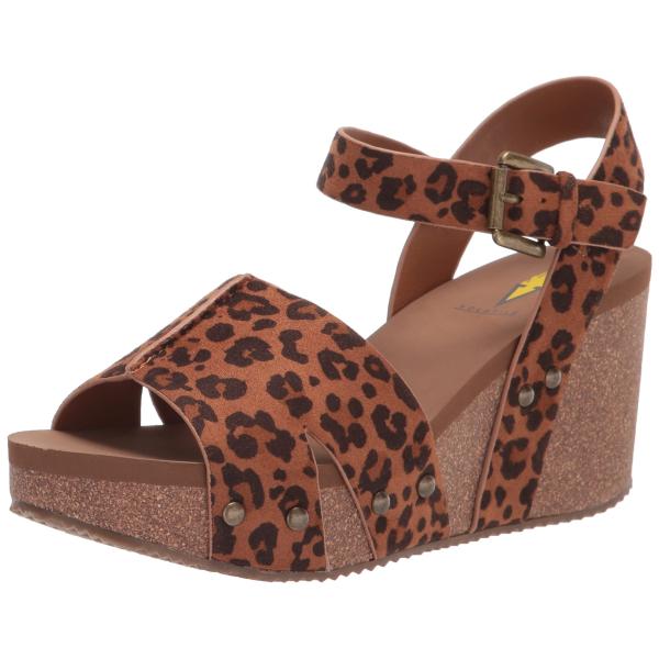 商品名: Volatile レディース アンクルストラップ ウェッジサンダル US サイズ: 9 VOLATILE Women's Nekoma Ankle Strap Wedge Sandal, Leopard, 9 M USブランド: ...