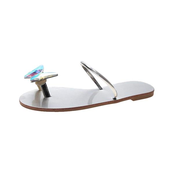 商品名:  ZBYY Women's Flat Sandals Butterfly Toe Ring Sandals Strappy Flip Flops Summer Beach Sandal Slip On Slippers Daily...
