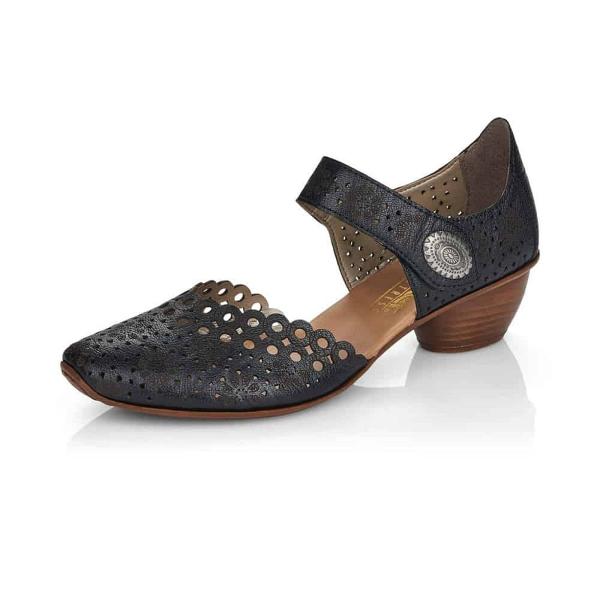 商品名: Rieker レディース 43753 Mirjam Mary Jane パンプス US サイズ: 24 カラー: ブラック Rieker Women's High 43753 Low Shoes, Black, 7.5 AUブラン...