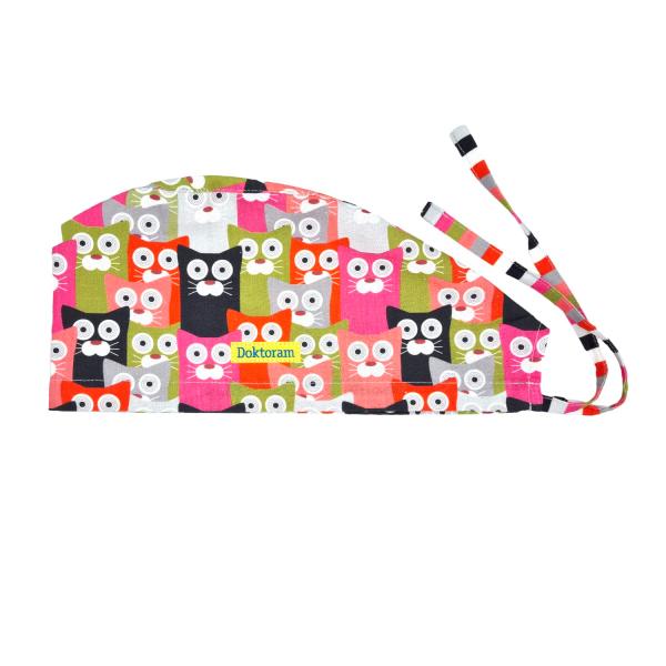 商品名:  Funny Hats for Women and Mens with Cute Print (Colorful Cats Looking)ブランド: DOKTORAM商品サイズ: One Size高さ: 14.9cm横幅: 9....