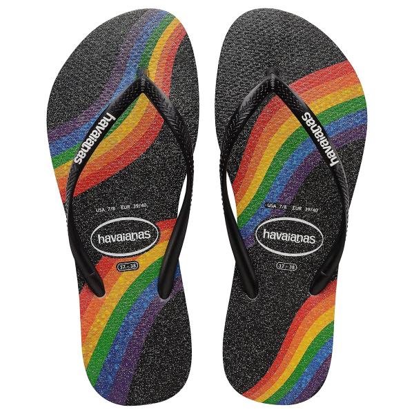 商品名:  Havaianas Men's Slim Pride Sandal - Glitter Rainbow Pride Flip Flops - RFID, 13/14ブランド: Havaianas商品サイズ: 13高さ: 36.1...