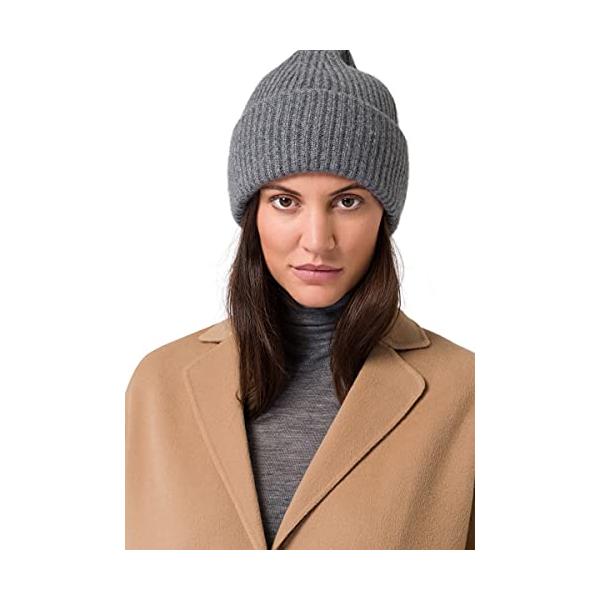 商品名:  Style Republic Women’s Chunky Knit Beanie, 100% Pure Cashmere, Soft &amp; Stretchy, Warm Hat for Winter (Grey)ブランド...