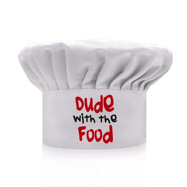商品名:  AGMDESIGN Funny Chef Hat, Dude with The Food, Funny BBQ Chef Wear, Adjustable Kitchen Cooking Hat for Men &amp; Wo...
