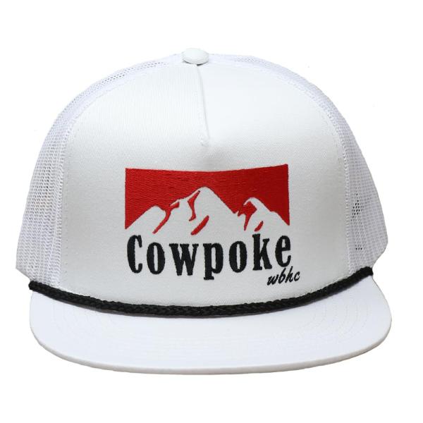 商品名:  Whiskey Bent Hat Company Authentic 5-Panel Snapback Trucker Hat - Cowboy Killer 2.0 Cowpoke Embroidered Logo White...