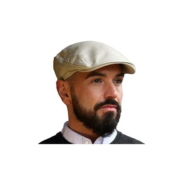 商品名:  Classic Irish Linen Flat Cap, Natural (Medium, one_size)ブランド: Hanna Hats商品サイズ: One Size-Medium高さ: 27.7114cm横幅: 24....