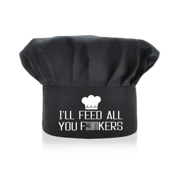 商品名:  AGMdesign Funny Chef Wear, Funny Chef Hat, I'll Feed All You, Adjustable Kitchen Cooking Hat for Men &amp; Women B...