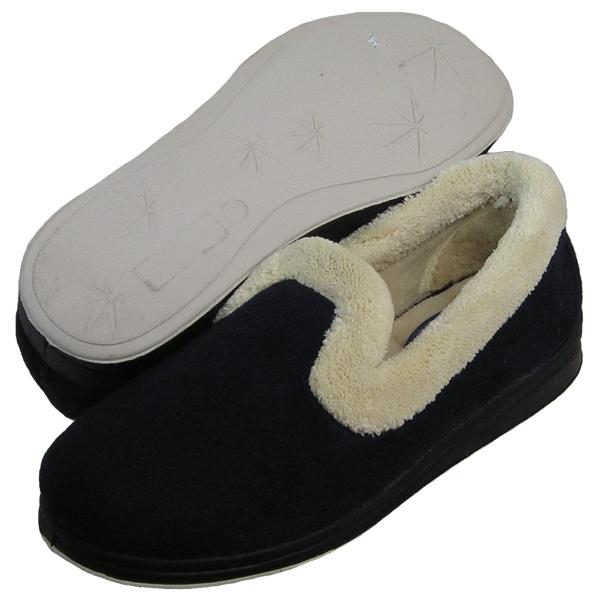 商品名:  Ciabatta's Women's Relax Super Soft Microfiber Plain Toe Slipper (Navy) Wide Width 7ブランド: Ciabatta's商品サイズ: 7 Wide商...