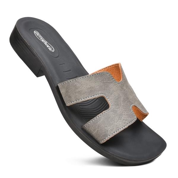 商品名: AEROTHOTIC Flaneur Women s Comfortable Open Toe Flat Sandals (Flaneur Grey, Size 7) AEROTHOTIC Flaneur Women’s Comf...