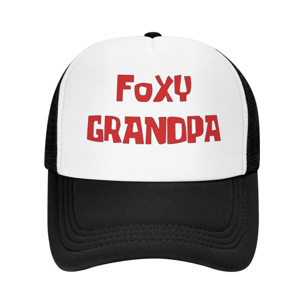 商品名:  NVJUI JUFOPL Foxy Grandpa Hat, Mesh Adjustable Trucker Cap for Men Women Blackブランド: NVJUI JUFOPL商品サイズ: One Size高さ:...