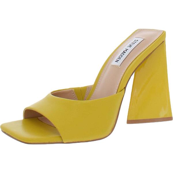商品名: Steve Madden レディース ツイストヒールサンダル, イエローレザー。, 9.5 Steve Madden Women's Twists Heeled Sandal, Yellow Leather, 9.5ブランド: S...