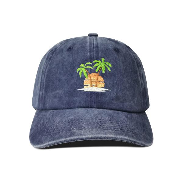 商品名:  Hepandy Palm Trees Embroidered Baseball Caps for Men Women Girl, Beaches Outdoor Adjustable Snapback Trucker Hats ...