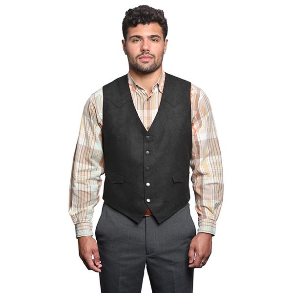 商品名:  Jean-Paul Germain Black Micro Fiber Western Style Vest (Small) (Small) (7168 Laredo)ブランド: Jean-Paul Germain商品サイズ: ...