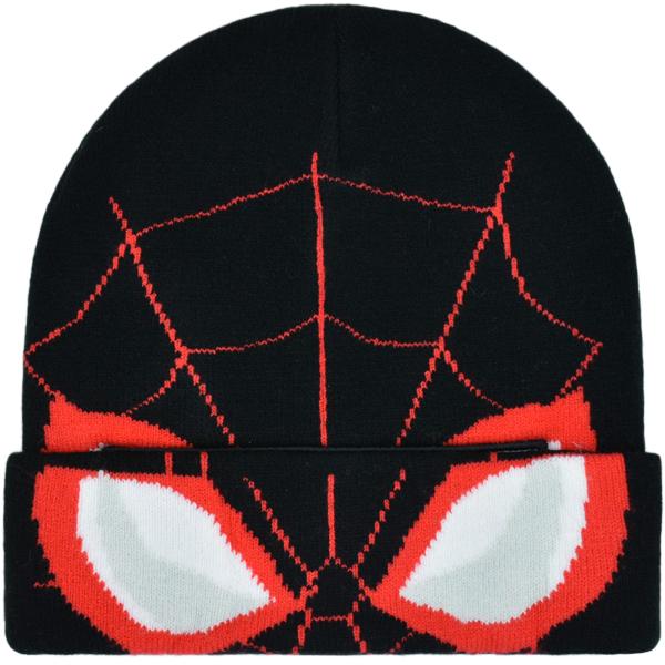 商品名: [Candybay] Spider-Man Miles Morales - Gorro con pu〓o enrollable, color negro y rojo, talla 〓nica Marvel Spider-Man ...