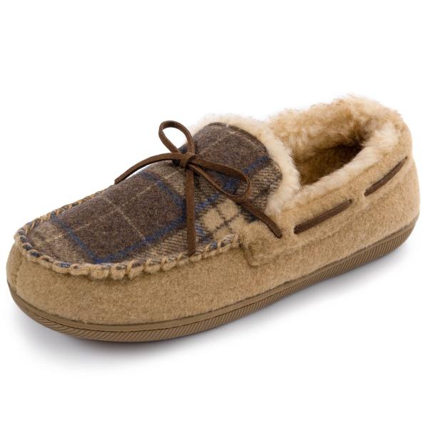 商品名: RockDove レディース キャビンヒート フェイクムートンモカシンスリッパ, タン, 9 RockDove Women’s Hearthfire Memory Foam Moc Slipper, Size 9 US Women...