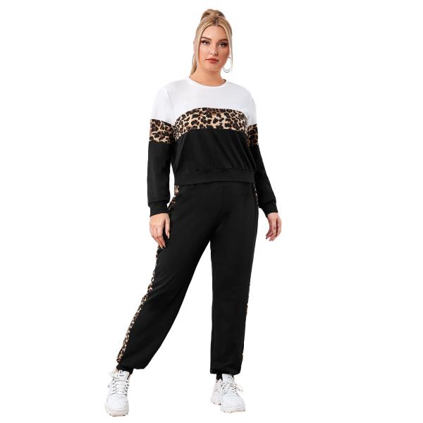 商品名:  Floerns Women's 2 Piece Outfits Leopard Long Sleeve Sweatshirt and Pants Set Black Leopard 2XLブランド: Floerns商品サイズ: ...