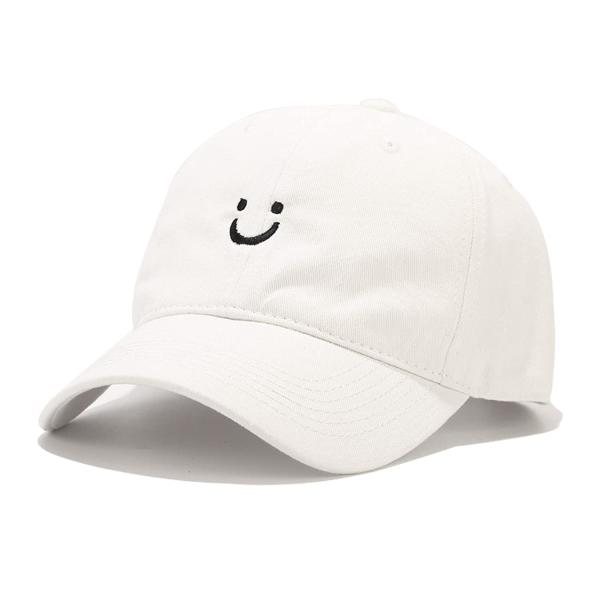 商品名:  Umeepar Smile Face Baseball Cap for Women Men Adjustable Low Profile Unstructured Cotton Dad Hat (US, Alpha, One S...