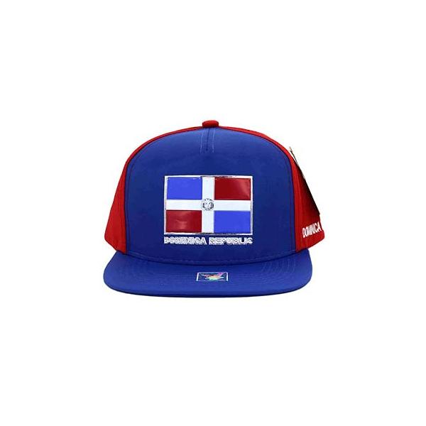 商品名:  Artisan Owl Dominican Republic Snapback Cap - Flog of Rep〓blica Dominicana Caribbean Proud Detailed Embroidery Sti...
