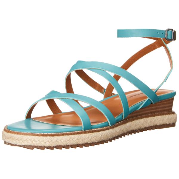 商品名: Lucky Brand レディース Nemelli ストラップウェッジサンダル プラットフォーム, ブリストルブルー。, 24 Lucky Brand Women's Nemelli Strappy Wedge Sandal Pl...