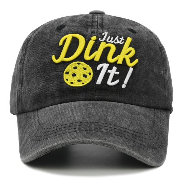 商品名:  NVJUI JUFOPL Pickleball Hat, Pickleball Gifts for Men &amp; Women, Washed Embroidered Baseball Cap Blackブランド: NVJU...