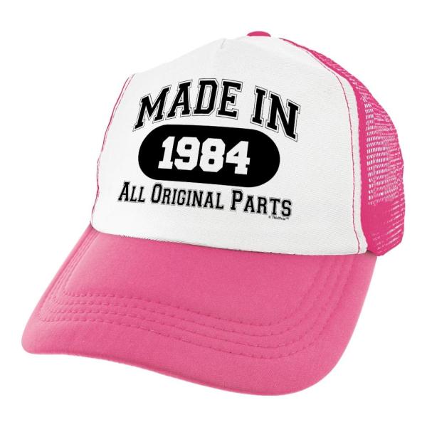 商品名:  ThisWear 40th Birthday Gifts for All Made in 1984 All Original Parts Turning 40 Birthday Party Trucker Hat Pinkブラン...