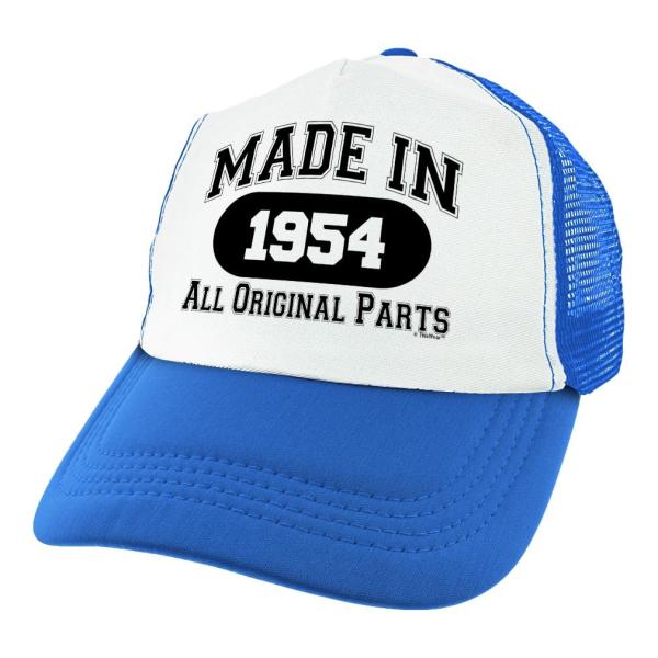 商品名:  70th Birthday Gifts for All Made in 1954 All Original Parts Turning 70 Birthday Party Trucker Hat Blueブランド: ThisWe...