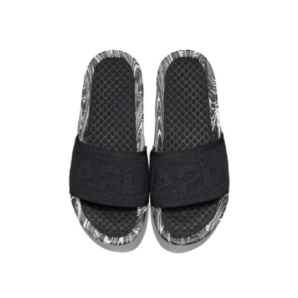 商品名: APL: Athletic Propulsion Labs レディース ビッグロゴ Techloom スライドサンダル, ブラック/ホワイト/大理石, 6 APL: Athletic Propulsion Labs Women's...
