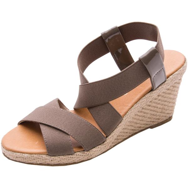 商品名: Andr〓 Assous レディース Dalmira オープントゥ カジュアル アンクルストラップサンダル, トープ, 10 Andr〓 Assous Women's DALMIRA Espadrille Wedge Sandal...