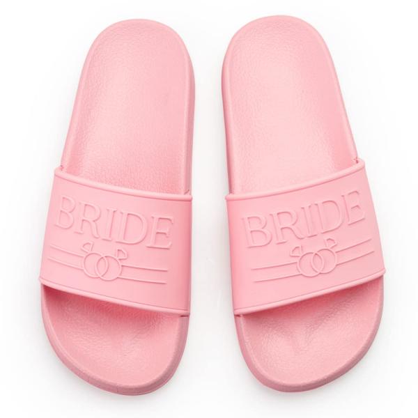 商品名: xo, Fetti Bride Slides, ピンクラバー, Sm | 独身パーティーデコレーション, プールビーチサンダル、ブライドメイドギフト, ブライダルシャワーパーティー記念品 xo, Fetti Bride Sanda...