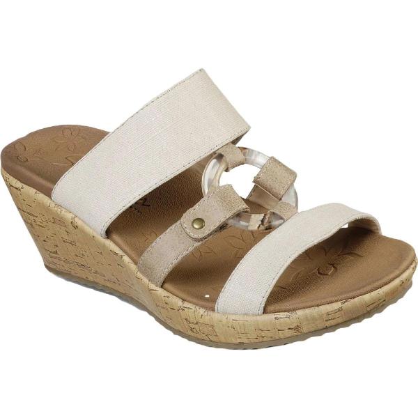 商品名: Skechers Women's Slide Wedge Sandal, Natural, 7.5 W US Skechers Women's Beverlee-sail Away Slide Wedge Sandal, Natu...