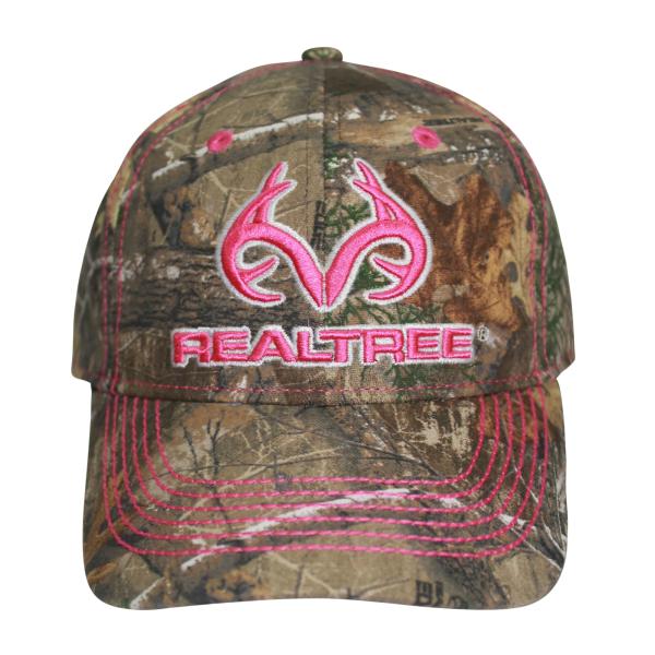 商品名:  Realtree 3D Pink Antler Logo Hunting Camo Cap Hat Visor, RT Edge, Ladies Fit, Low-Mid Profile Structured, Wicking ...