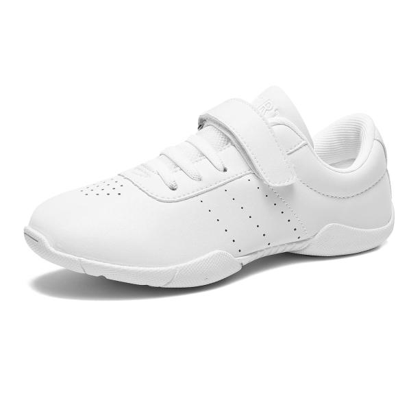 商品名:  LANDHIKER Girls Cheer Shoes White Cheerleading Shoes Dance Athletic Training Tennis Breathable Youth Dancing Light...