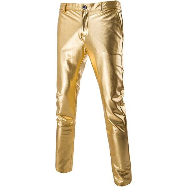 商品名:  ZEROYAA Mens Night Club Metallic Gold Suit Pants/Straight Leg Trousers (38, Gold)ブランド: ZEROYAA商品サイズ: 38高さ: 38.7858...