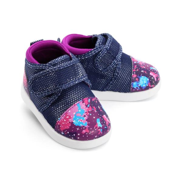 商品名:  ikiki Squeakerless Shoes for Toddlers/Little Kids (Purple Galaxy, Sparkly Purple, Size 7)ブランド: ikiki商品サイズ: 7 Wide ...