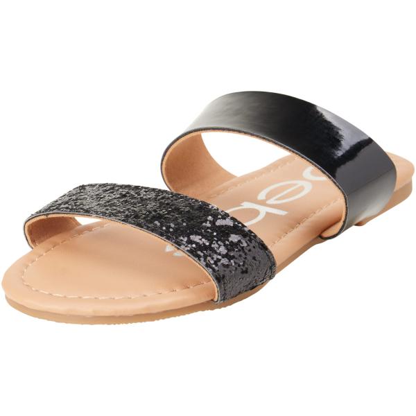 商品名:  bebe Girls’ Sandals ? Open Toe Leatherette Toddler Sandals - Cute Glitter Sandals for Toddlers, Little Girls, and ...