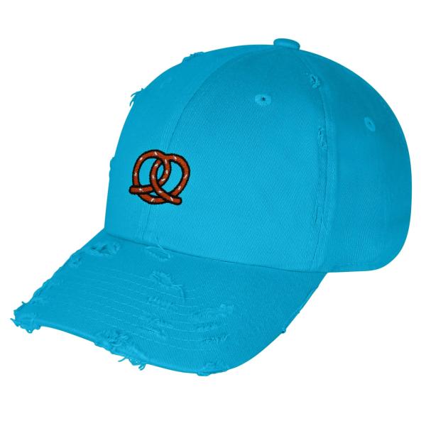 商品名:  JPAK Pretzel Vintage Dad Hat Frayed Embroidered Cap Snack Aquaブランド: JPAK商品サイズ: One Size高さ: 5.08cm横幅: 15.24cm奥行: 15...